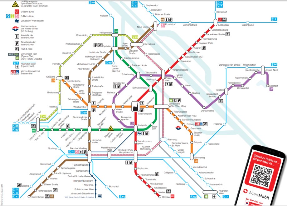 Metro de Viena - mapa de rutas, billetes y tarifas